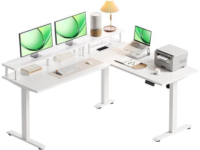 Click here for AODK Electric L-Shaped Standing Desk  59 Inch Heig... prices