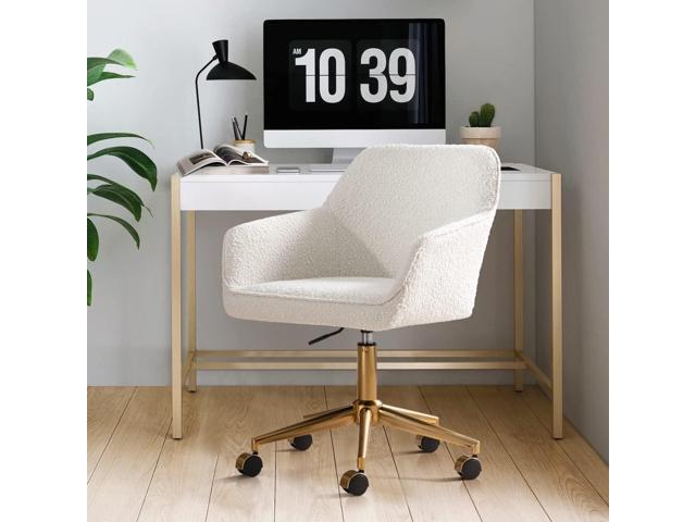 Click here for Zesthouse Modern Desk Chair with Wheels  White Swi... prices