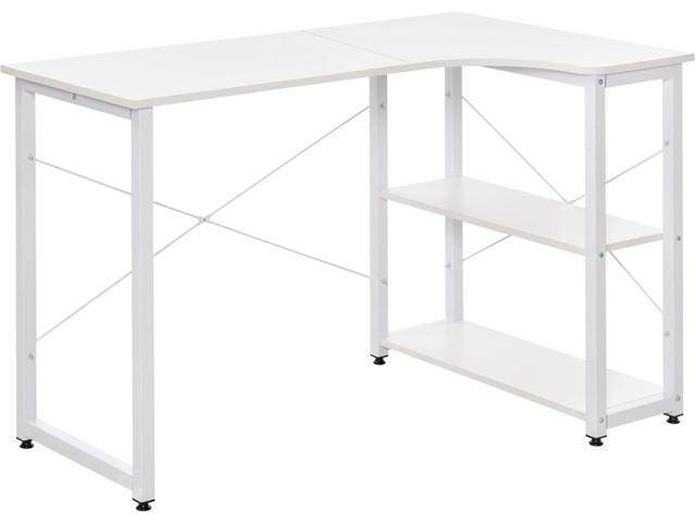 Click here for HOMCOM Industrial L-Shaped Computer Desk with 2 Si... prices