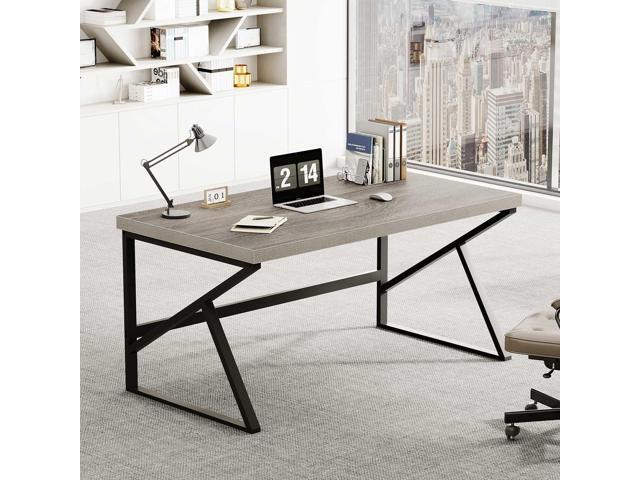 Click here for HSH Gray Computer Desk  Industrial Wood and Metal... prices