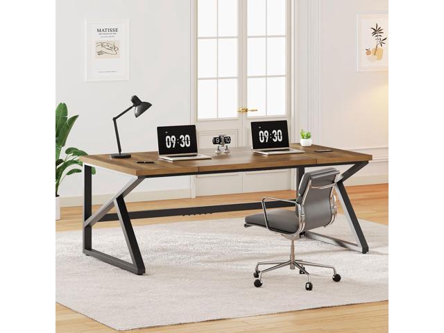 Click here for IBF Large Computer Desk  Rustic 70 Inch Long Home... prices