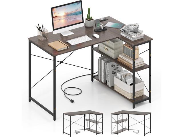 Click here for Tangkula L-Shaped Computer Desk with Reversible Sh... prices