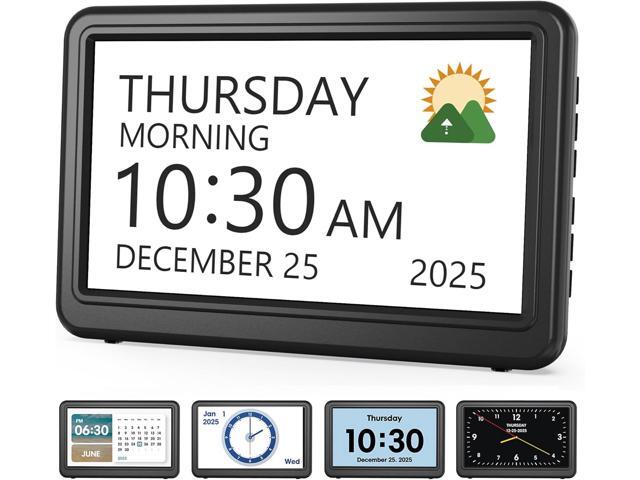 Click here for Clock with Day and Date for Elderly  7 Large Displ... prices