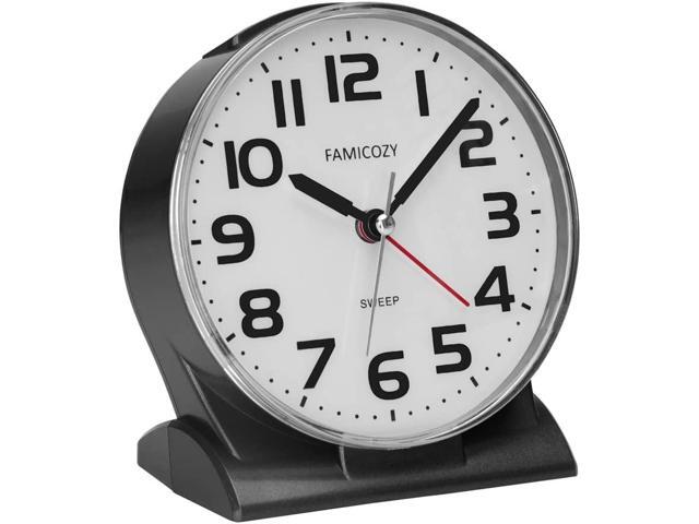 Click here for FAMICOZY 4.5 No Ticking Analog Alarm Clock Silent... prices