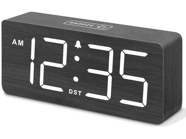 Click here for DreamSky Wooden Digital Alarm Clock for Bedroom -... prices