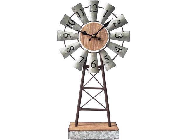Click here for MODE HOME Farmhouse Windmill Desk Clock - 15.75 In... prices