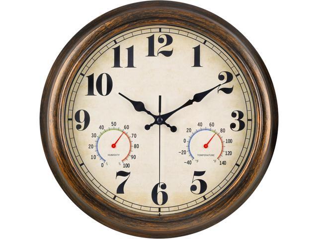 Click here for 45MinST 13-Inch Vintage Outdoor Wall Clock with Th... prices