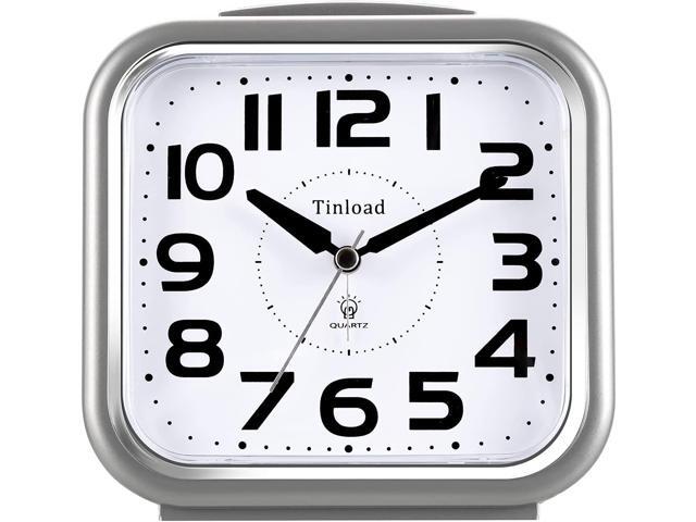 Click here for 5.5 Large Analog Alarm Clock Silent Non Ticking  G... prices