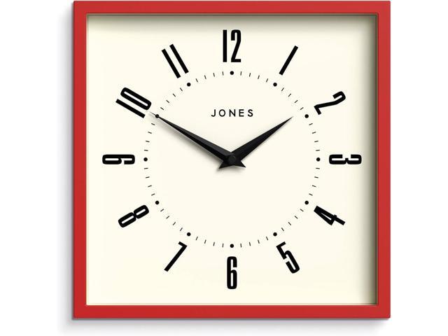 Click here for JONES CLOCKS Box Wall Clock Retro Square 10 inch R... prices