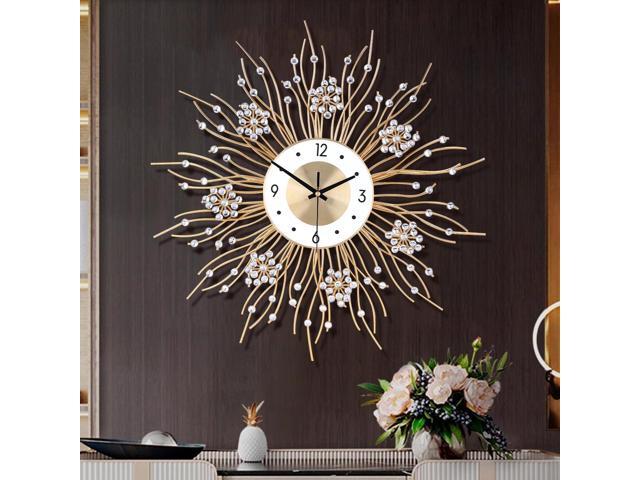 Click here for Large Wall Clocks  Silent Sunflower Shape Chic Dec... prices
