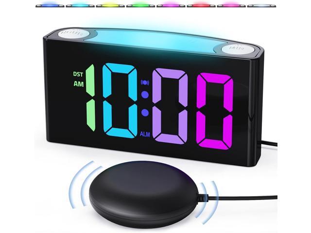 Click here for PPLEE RGB Vibrating Alarm Clock for Bedroom-Digita... prices