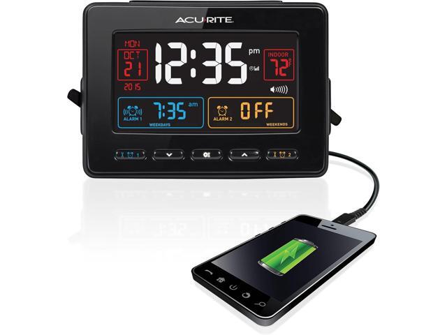 Click here for AcuRite 13024 Atomic Dual Alarm Clock with USB Cha... prices