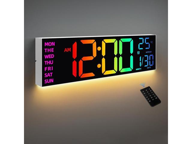 Click here for 8 Colors Digital Wall Clock  16.2 Large Digital Cl... prices