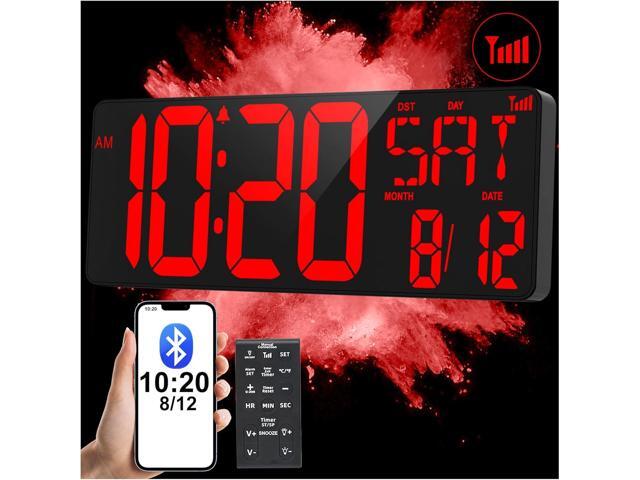 Click here for XREXS 17.2 Large Digital Wall Clock Bluetooth Sync... prices