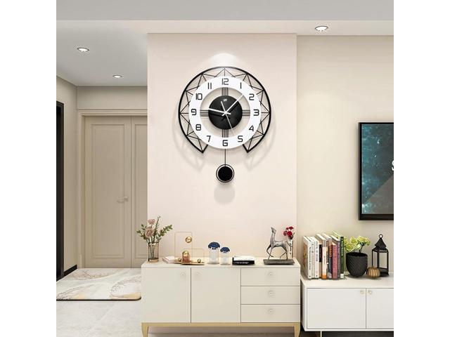 Click here for Large Wall Clock for Living Room Decor Modern Sile... prices