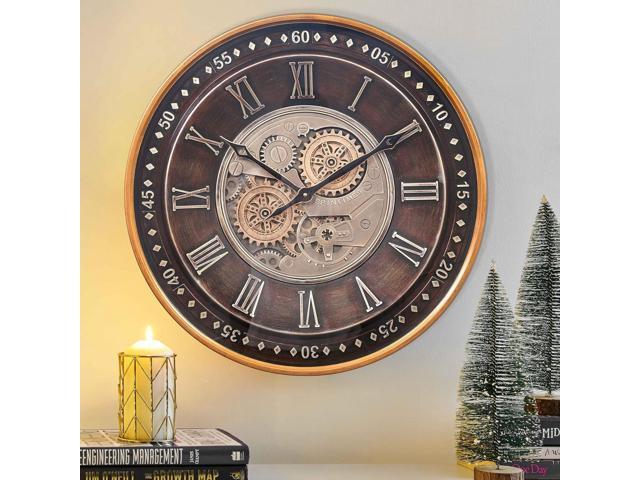 Click here for CLXEAST 24 Inch Wall Clock with Moving Gears Overs... prices