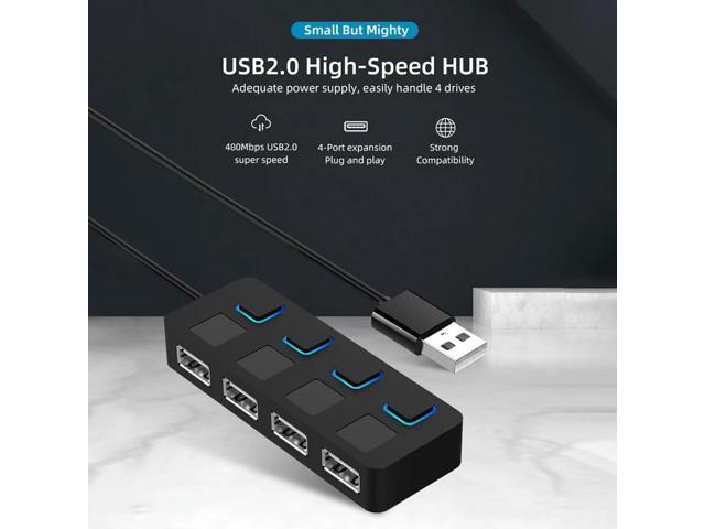 Click here for 4 Port USB 2.0 Hub Splitter Multi USB Power Adapte... prices