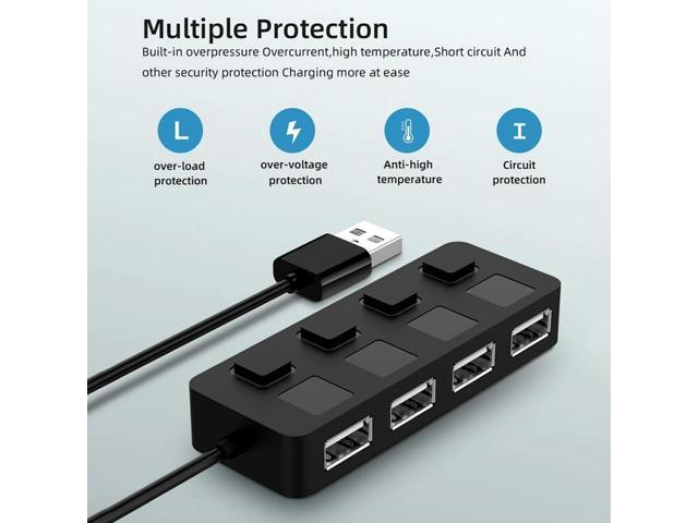 Click here for 4 Port USB 2.0 Hub Splitter Multi USB Power Adapte... prices