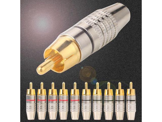 Click here for 10pcs 5pair RCA Plug Connector Audio Plug DIY RCA... prices