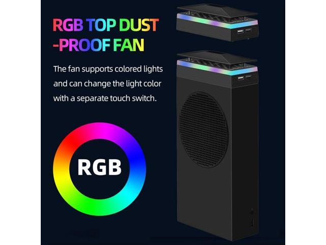 Click here for Upper Cooling Fan Cooler 7 RGB LED Light Modes Top... prices
