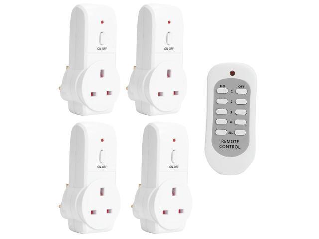 Click here for 4pcs UK Plug Wireless Remote Control Smart Socket... prices