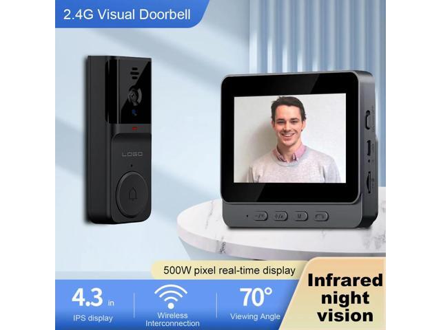 Click here for 2.4G Wi-Fi Wireless Video Doorbell with 4.3Inch IP... prices