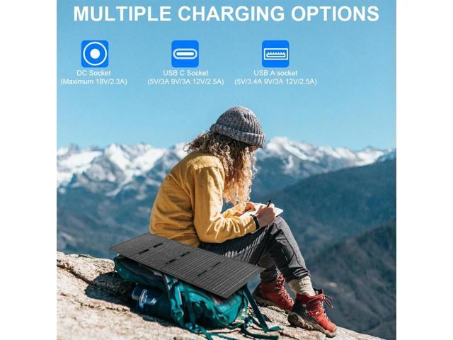 Click here for 60W Folding Solar Panel with Type-c/USB/DC Ports F... prices