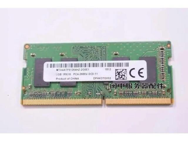 Click here for For micron 4G 1RX16 PC4-2666V MTA4ATF51264HZ-2G6E1... prices