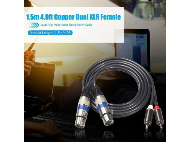 Click here for 1.5m/4.9ft Dual XLR Female to Dual RCA Male Audio... prices
