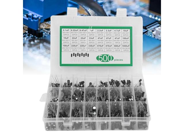 Click here for 500Pcs 24Values 16-50V 0.1-1000uF Aluminum Electro... prices