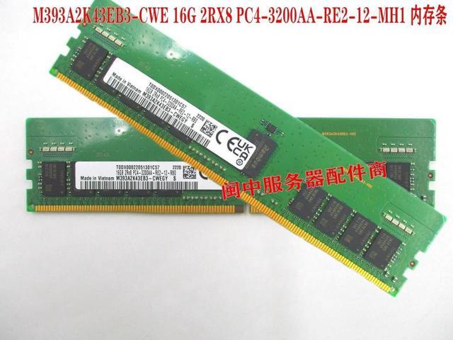 Click here for For M393A2K43EB3-CWE 16G 2RX8 PC4-3200AA-RE2-12-MH... prices