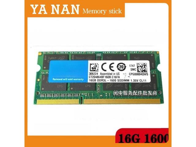 Click here for For 16G DDR3 PC3L-1600 SODIMM Laptop Memory Stick prices