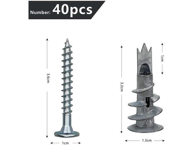 Click here for 40 Pcs Metal Self Drive Anchor Plasterboard Dowels... prices