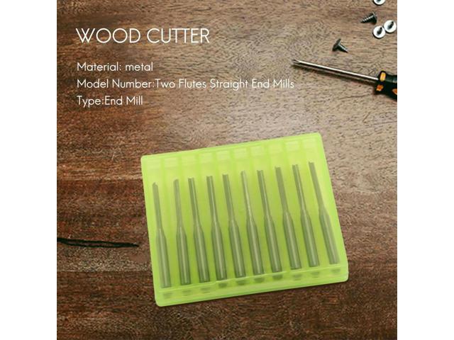 Click here for 10 Pcs Two Flutes Straight End Mills Straight Slot... prices
