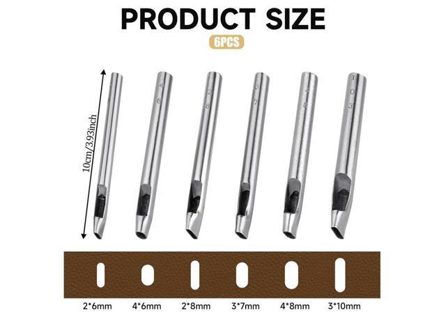 Click here for 6 Sizes Oval Hole Punch for Leather 6mm-10mm Hollo... prices
