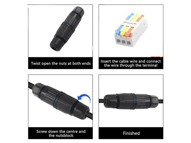 Click here for 4 Sets Replaceable Lever Wire Connectors 3 Way IP6... prices