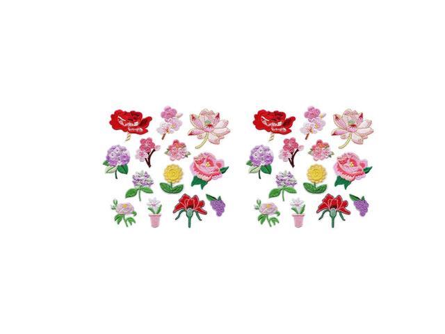 Click here for 26 PCS Iron On Patches Flower Appliques Stickers... prices