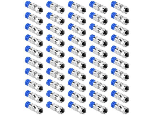 Click here for 50PCS RG6 Compression Connectors Coaxial Cable Wat... prices