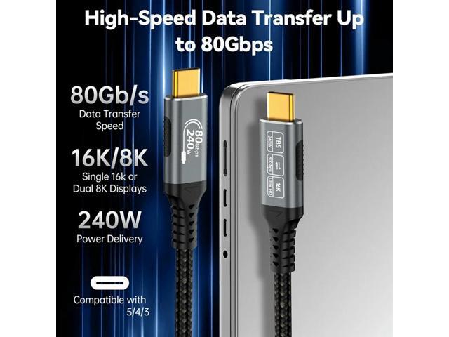 Click here for USB4 80Gbps PD240W Fast Charging Cable For Thunder... prices