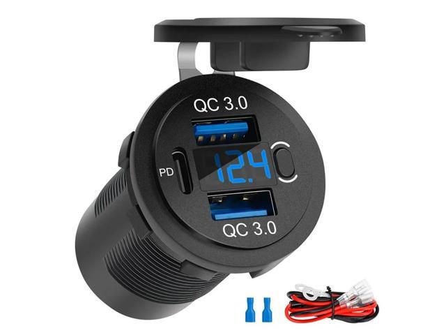 Click here for USB C Car Charger Socket With Voltmeter 30W Quick... prices