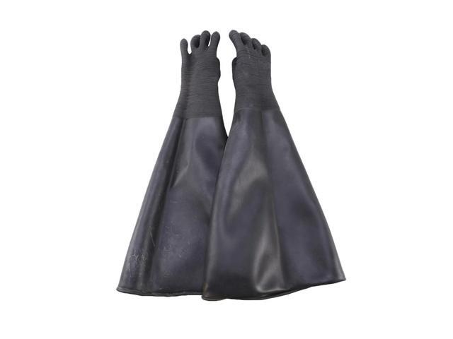 Click here for Rubber Black Sandblaster Gloves Stripe Abrasive Sa... prices