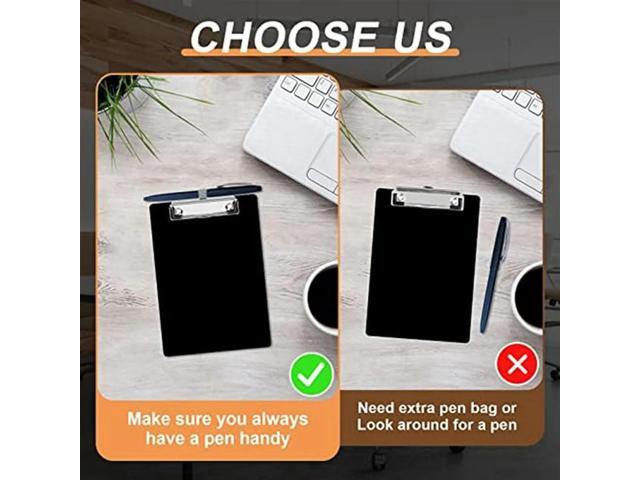 Click here for 28 Pack Mountable Clipboard Clips With Pen Holder... prices