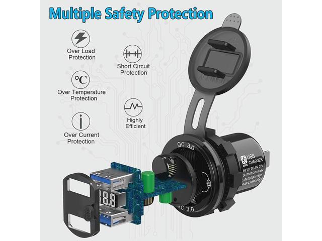 Click here for 4X Quick Charge 3.0 Dual 12V USB Car Charger  Alum... prices