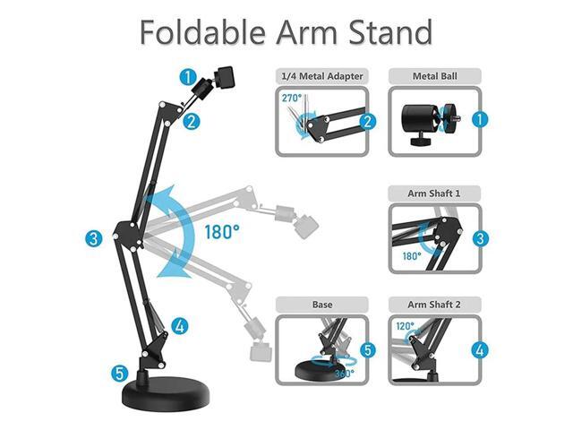 Click here for 2X Webcam Stand For Desktop Suspension Boom Scisso... prices