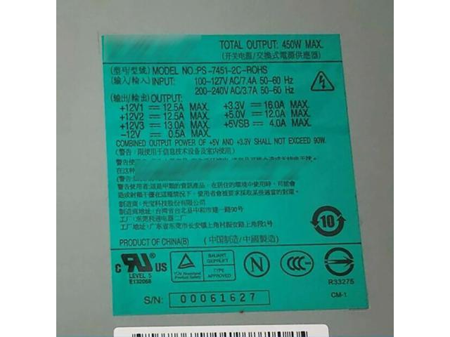 Click here for PS-7451-2C-ROHS For DL320G4 Server Power Supply 39... prices