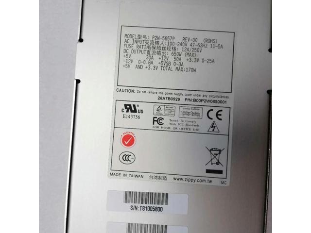 Click here for P2W-5657P For Zippy Server Power Supply B00P2W0650... prices