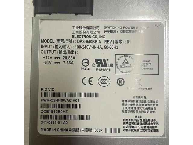 Click here for For 2960XR 3650 Switch Power Supply PWR-C2-640WAC prices