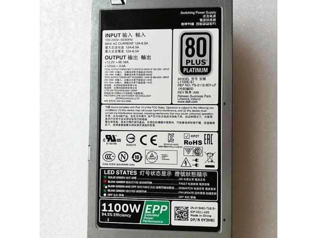 Click here for L1100E-S1 For R630 R730 1100W Server Power Supply... prices
