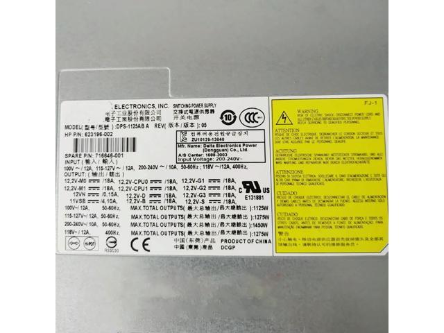 Click here for For Z820 1125W Workstation Power Supply 623196-002... prices