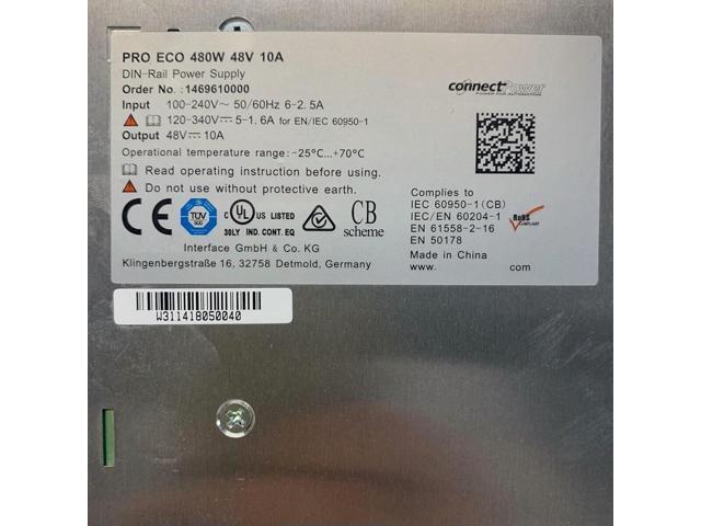 Click here for DIN-Rail Power Supply 1469610000 PRO ECO 480W 48V... prices